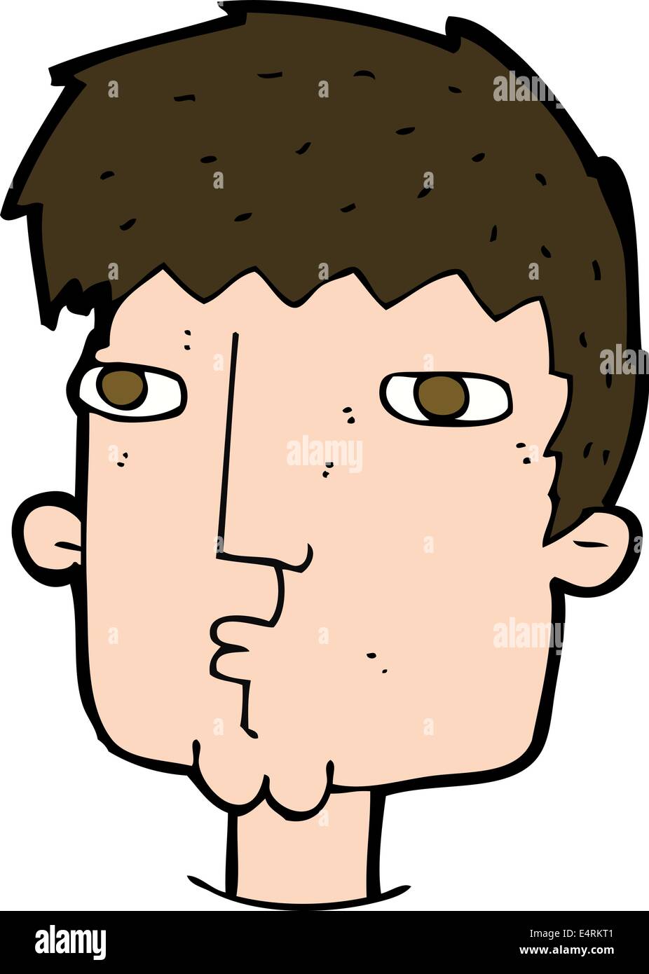 cartoon curious man Stock Vector Image & Art - Alamy