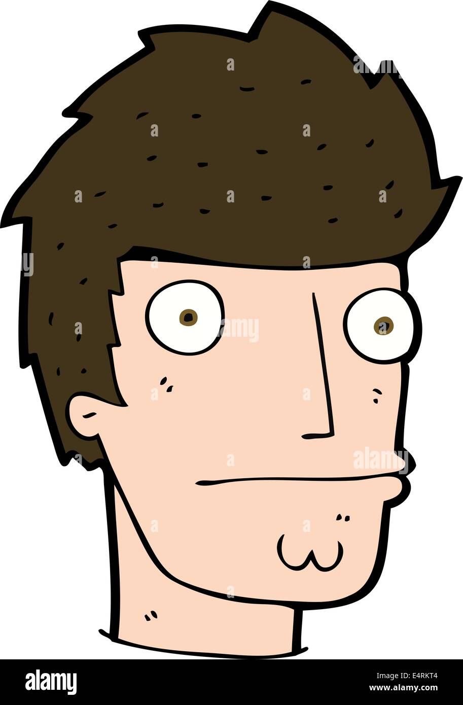 cartoon nervous man Stock Vector Image & Art - Alamy