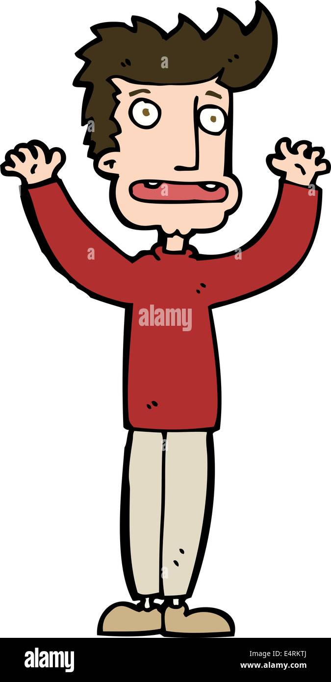 cartoon stressed man Stock Vector Image & Art - Alamy