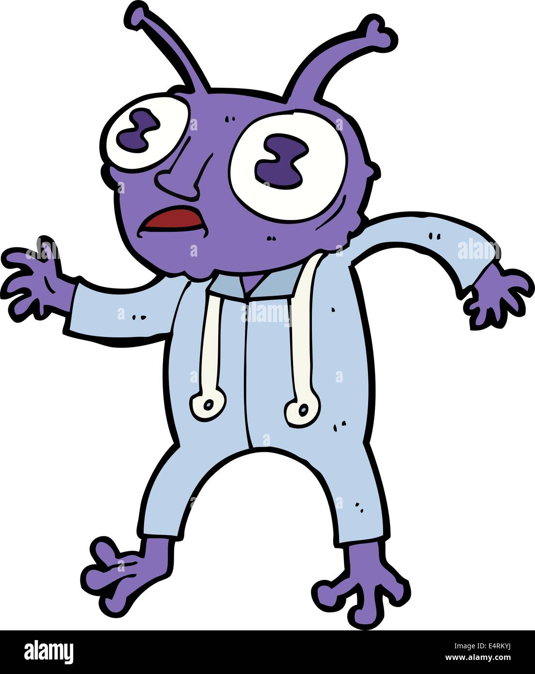 cartoon alien spaceman Stock Vector Image & Art - Alamy