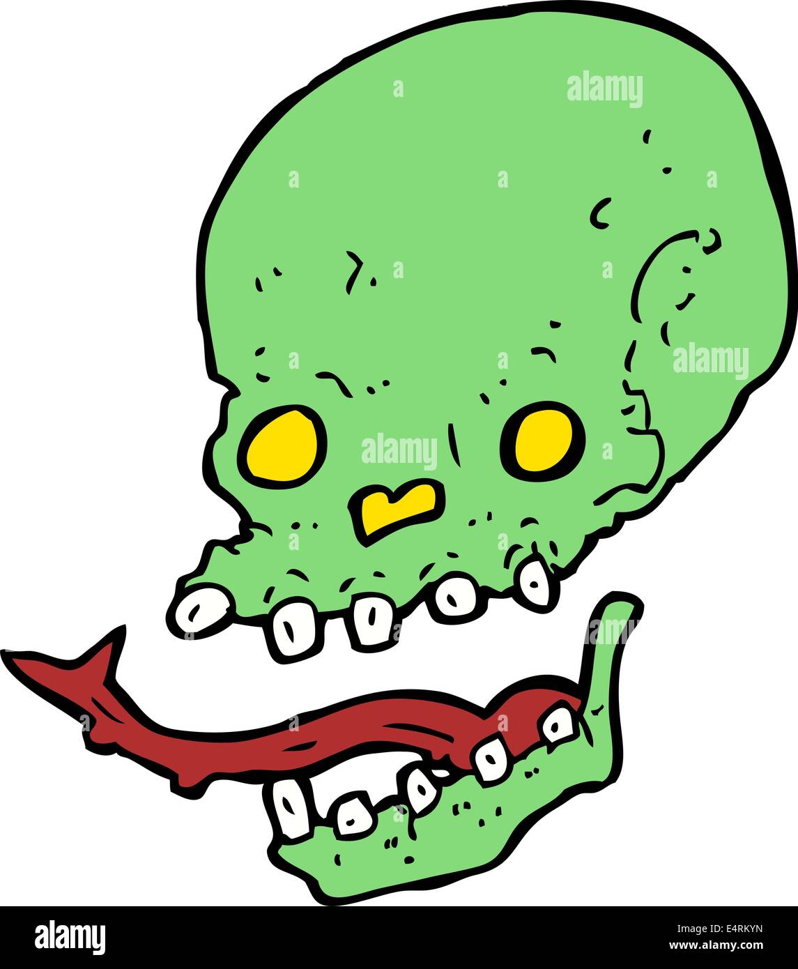 cartoon spooky skull Stock Vector Image & Art - Alamy