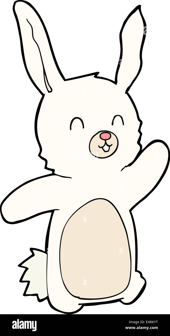 cartoon happy rabbit Stock Vector Image & Art - Alamy