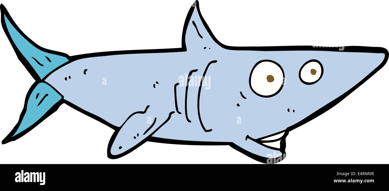 cartoon happy shark Stock Vector Image & Art - Alamy