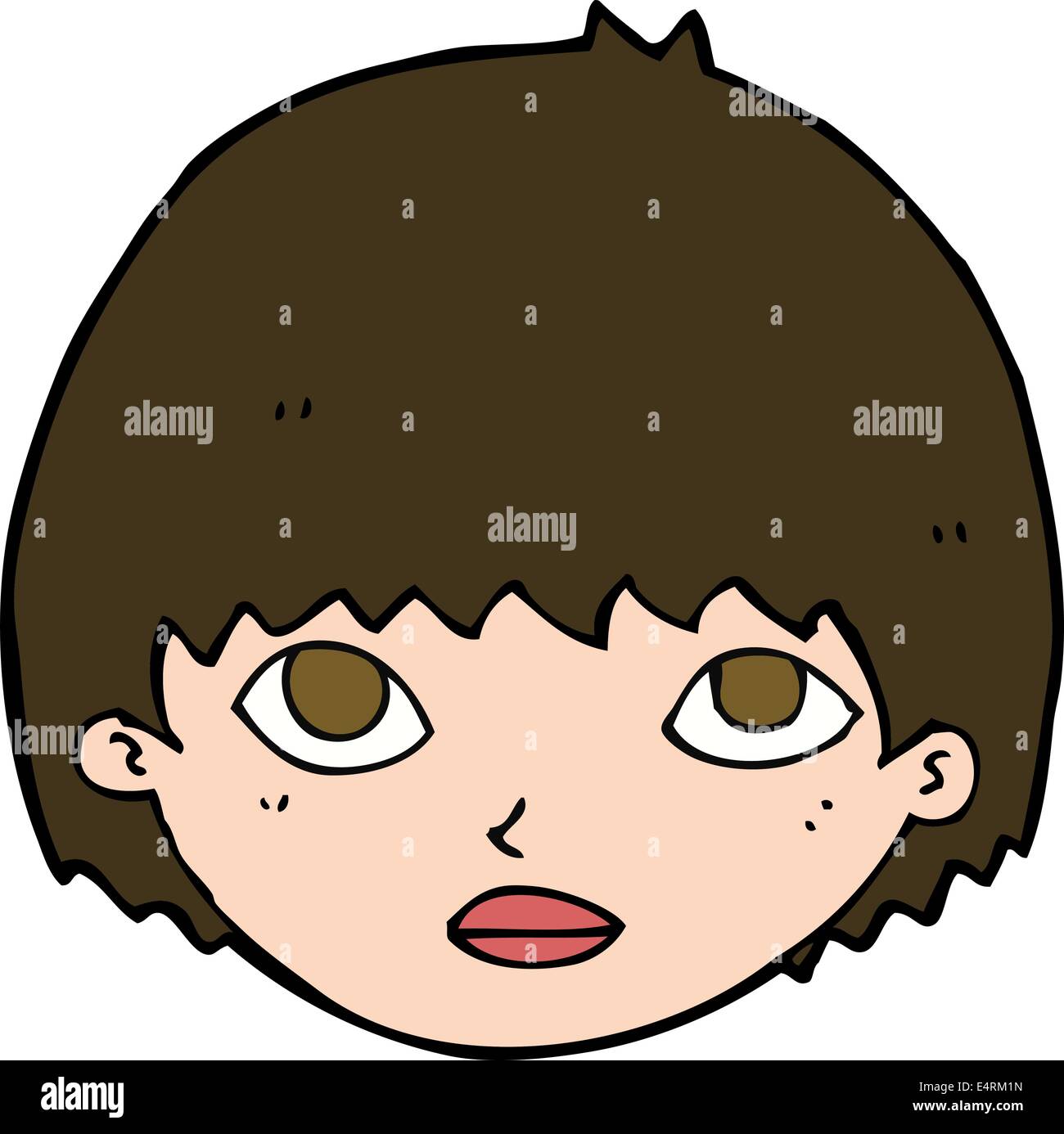 cartoon girl staring Stock Vector Image & Art - Alamy