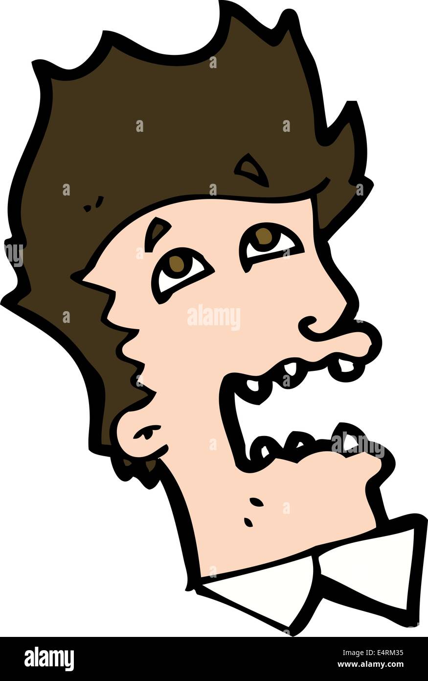 cartoon frightened man Stock Vector Image & Art - Alamy