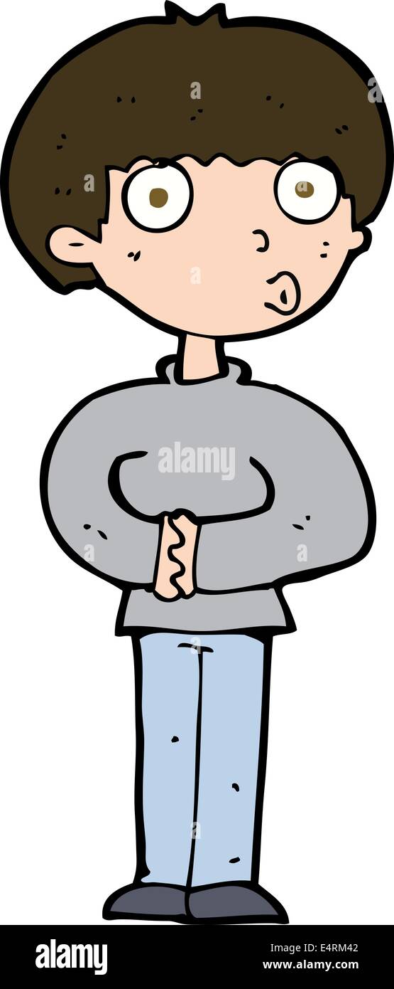 cartoon curious man Stock Vector Image & Art - Alamy