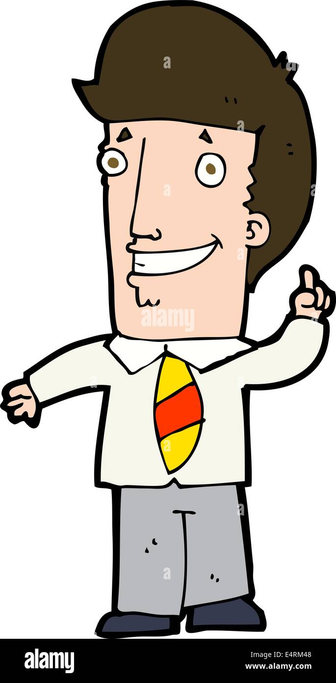 cartoon office man with idea Stock Vector Image & Art - Alamy