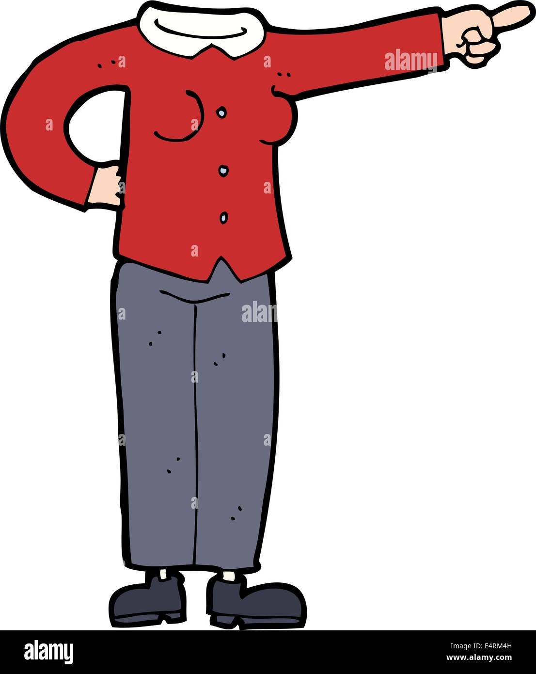 cartoon pointing body (mix and match cartoons or add own photo Stock ...