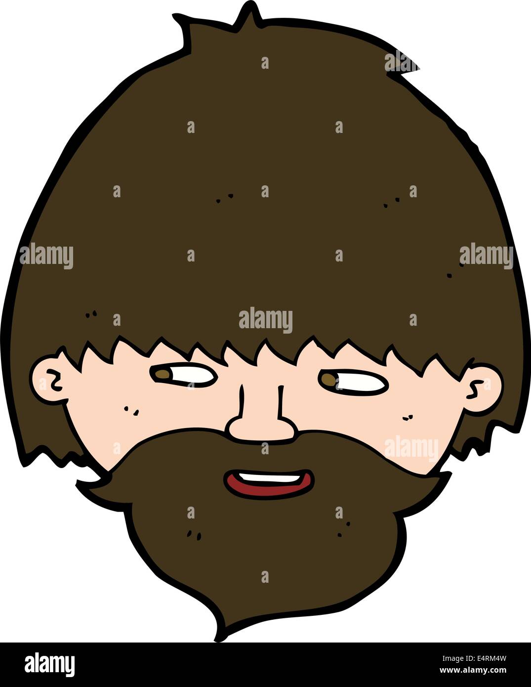 cartoon bearded man Stock Vector Image & Art - Alamy