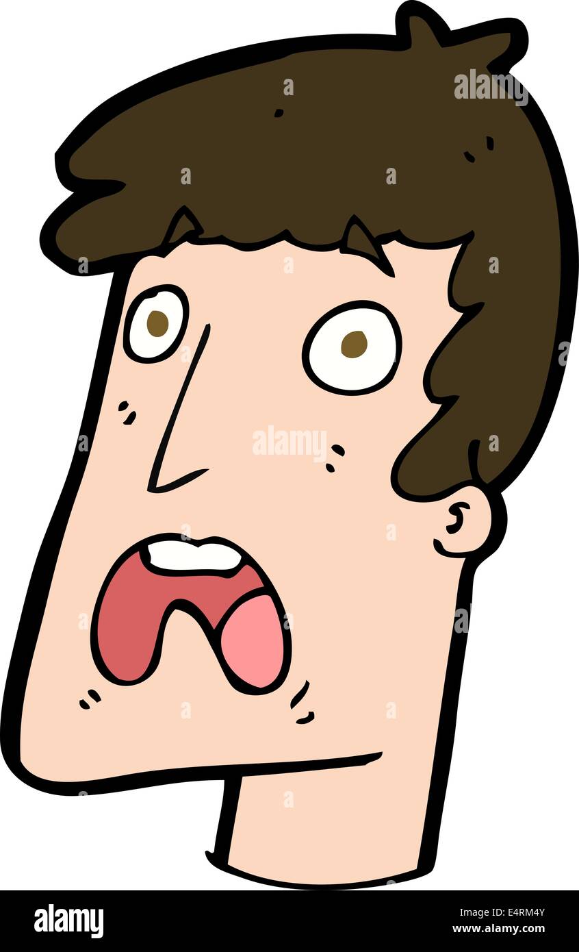 cartoon shocked man Stock Vector Image & Art - Alamy