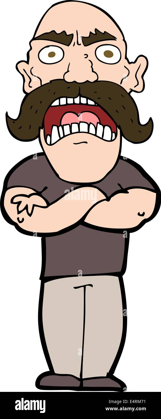 cartoon angry man Stock Vector Image & Art - Alamy
