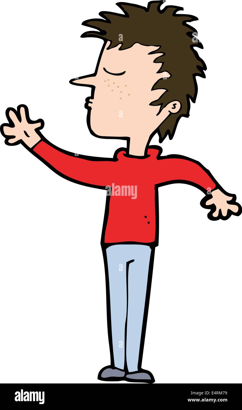 cartoon dismissive man Stock Vector Image & Art - Alamy