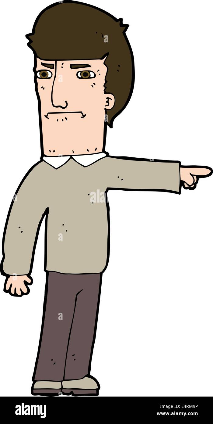 cartoon man pointing Stock Vector Image & Art - Alamy