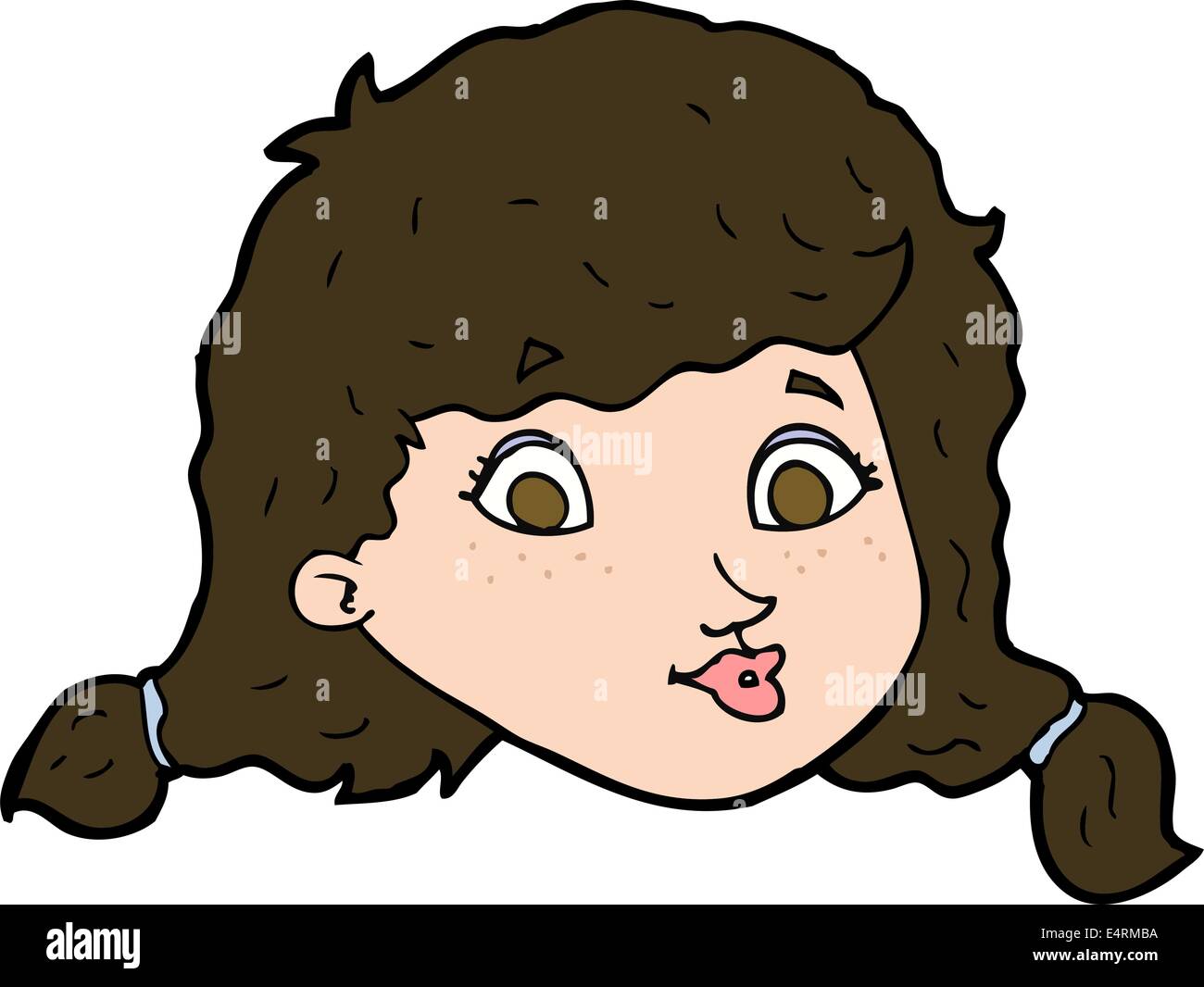 cartoon pretty female;face Stock Vector Image & Art - Alamy