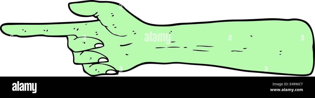 pointing zombie hand cartoon Stock Vector Image & Art - Alamy