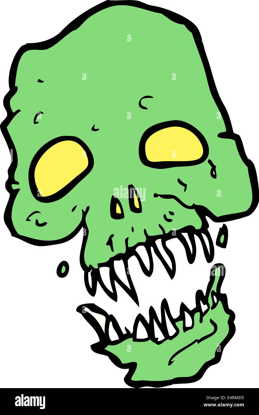cartoon scary skull Stock Vector Image & Art - Alamy