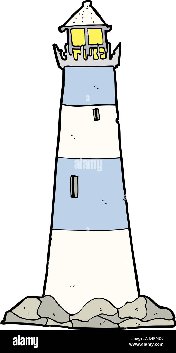 cartoon light house Stock Vector Image & Art - Alamy