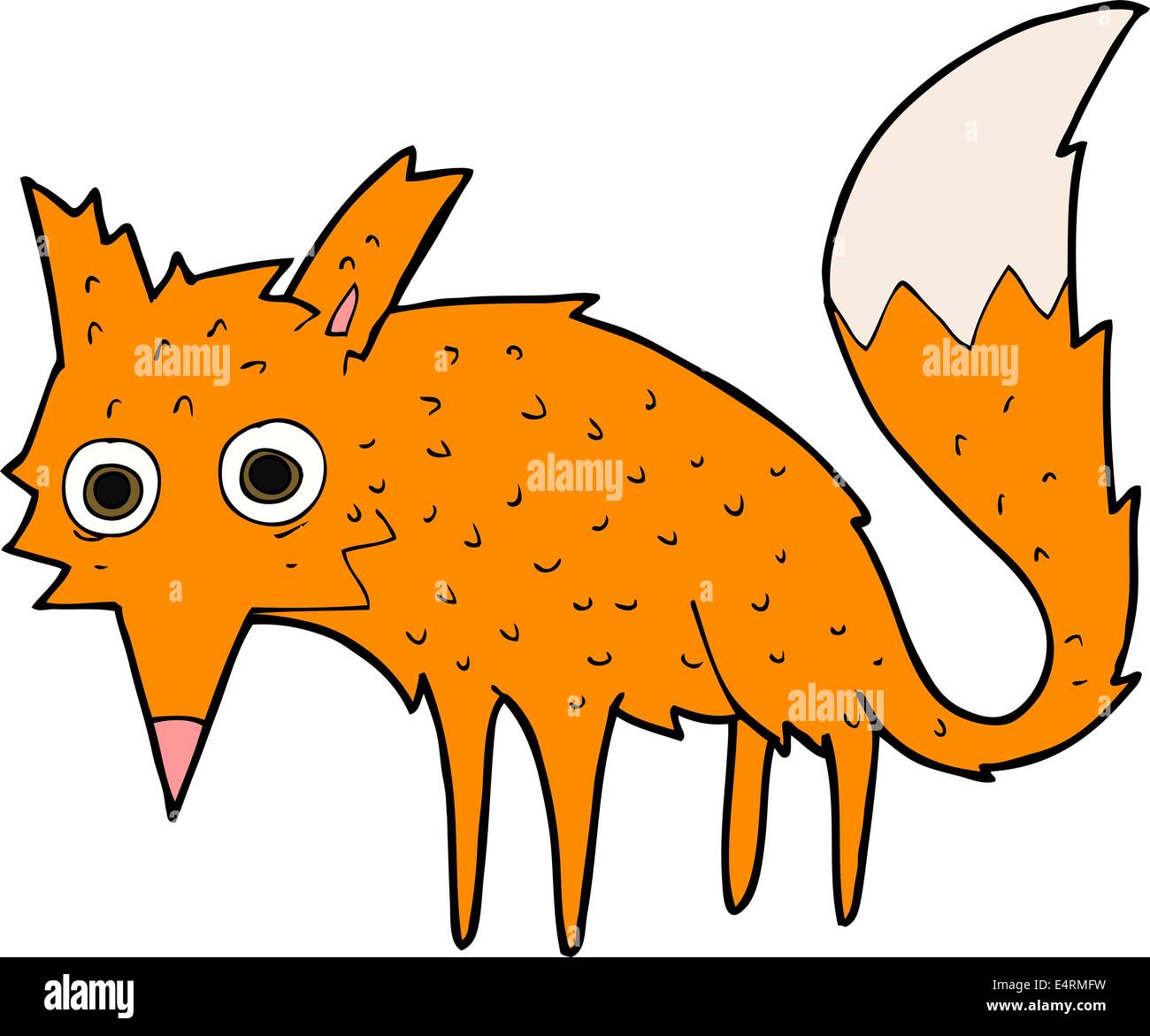 funny cartoon fox Stock Vector Image & Art - Alamy