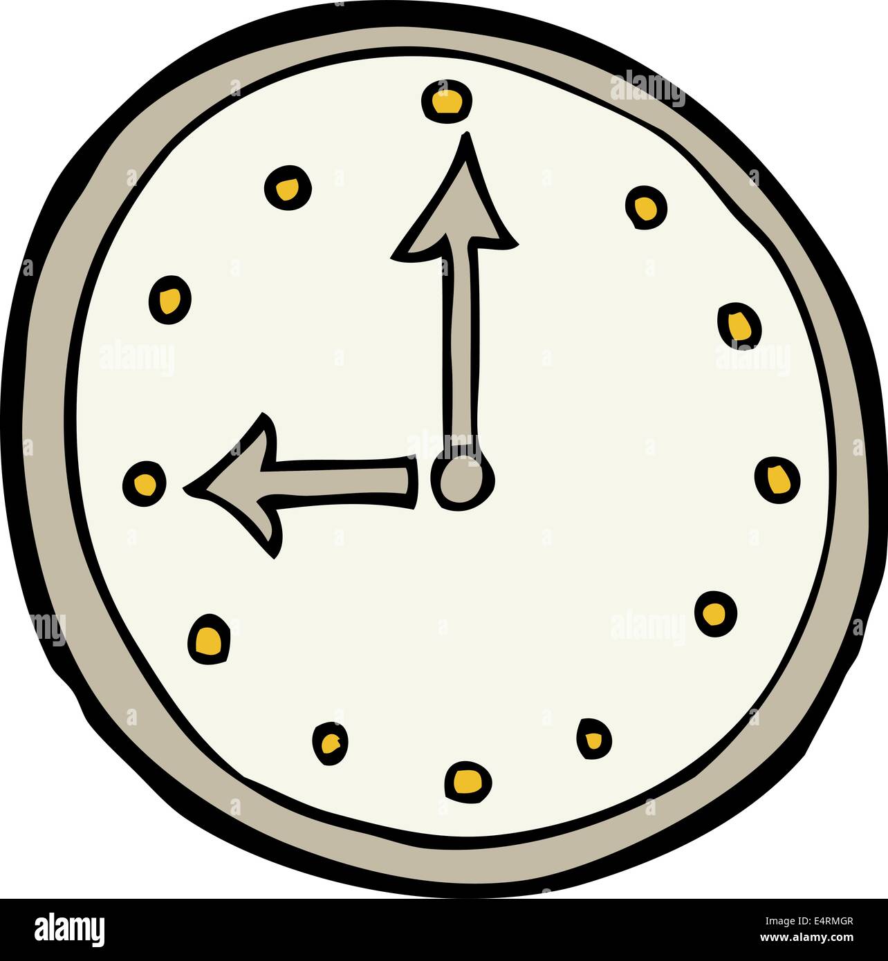 cartoon clock symbol Stock Vector Image & Art - Alamy