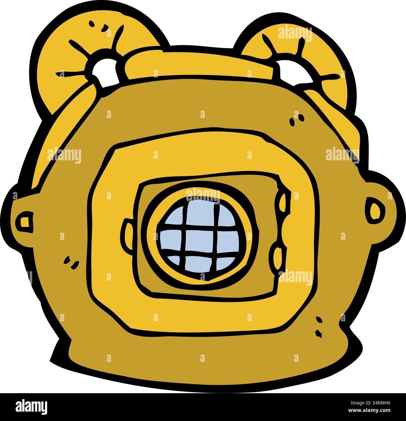 cartoon deep sea diver helmet Stock Vector Image & Art - Alamy