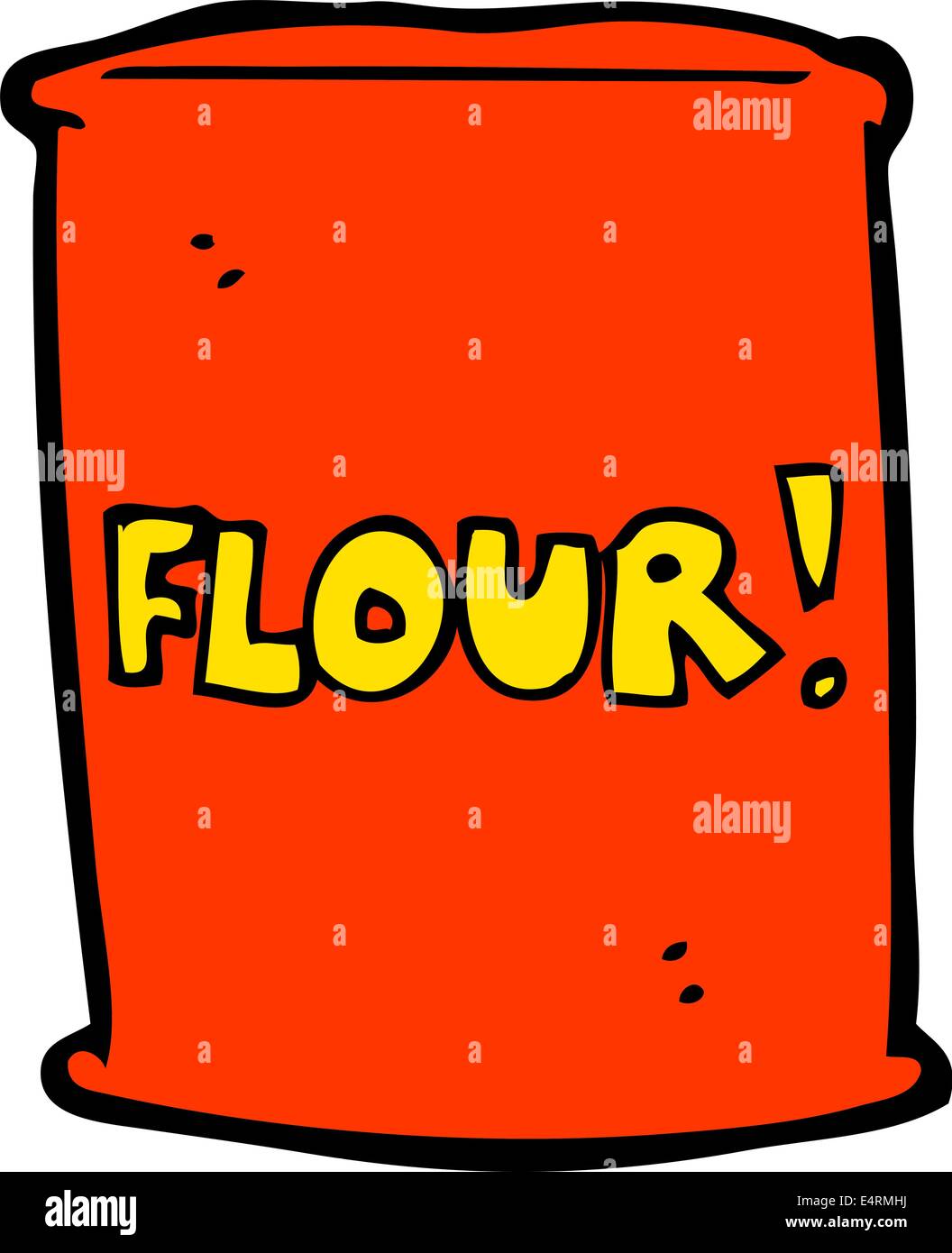 cartoon bag of flour Stock Vector Image & Art - Alamy