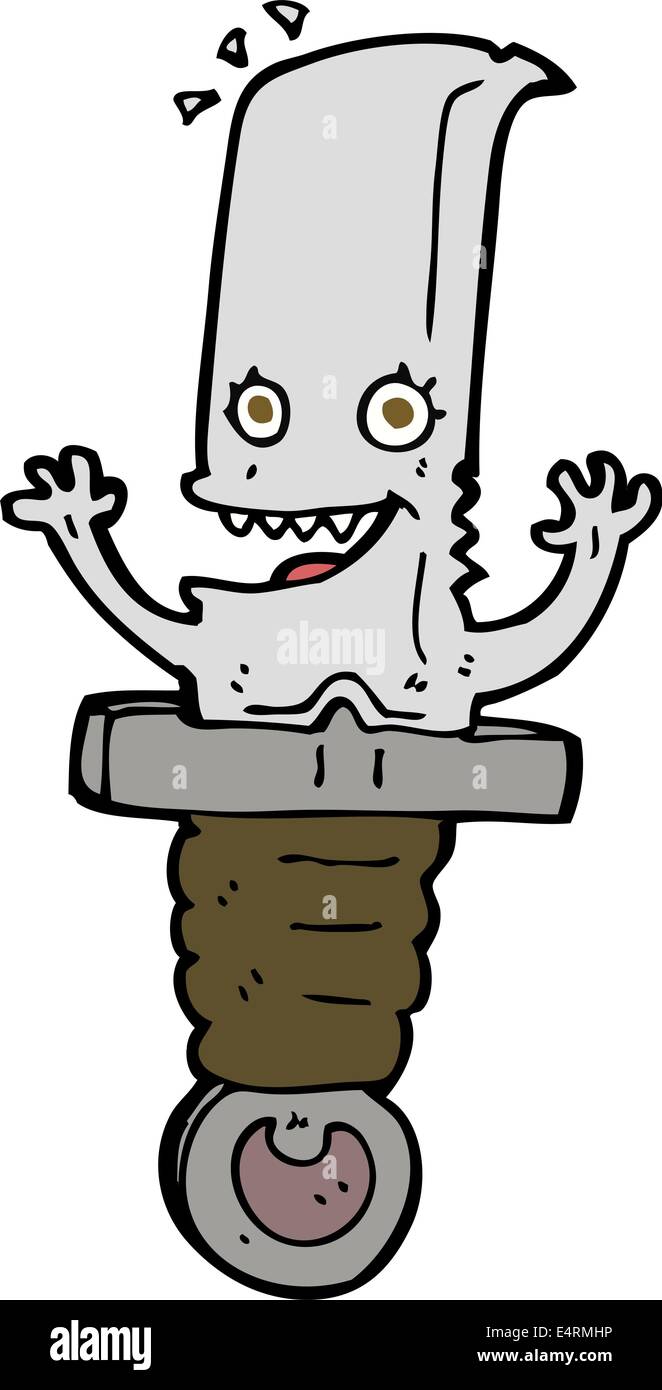 crazy cartoon knife character Stock Vector Image & Art - Alamy