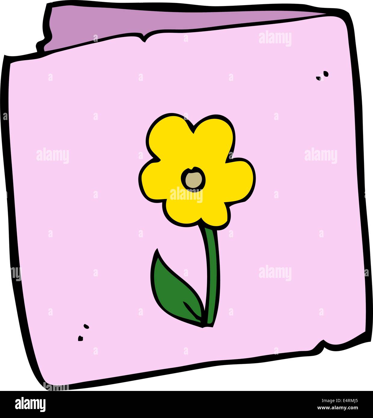cartoon flower greeting card Stock Vector Image & Art - Alamy