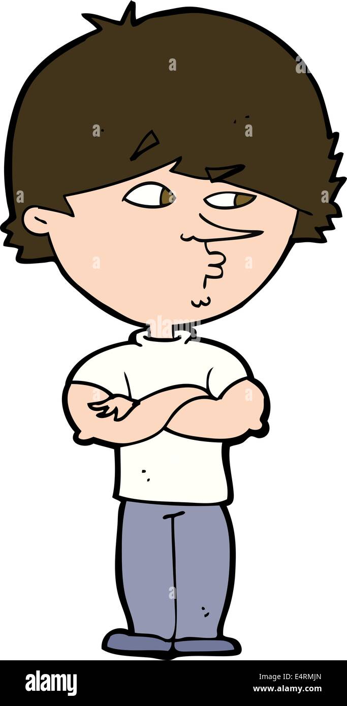 cartoon suspicious man Stock Vector Image & Art - Alamy