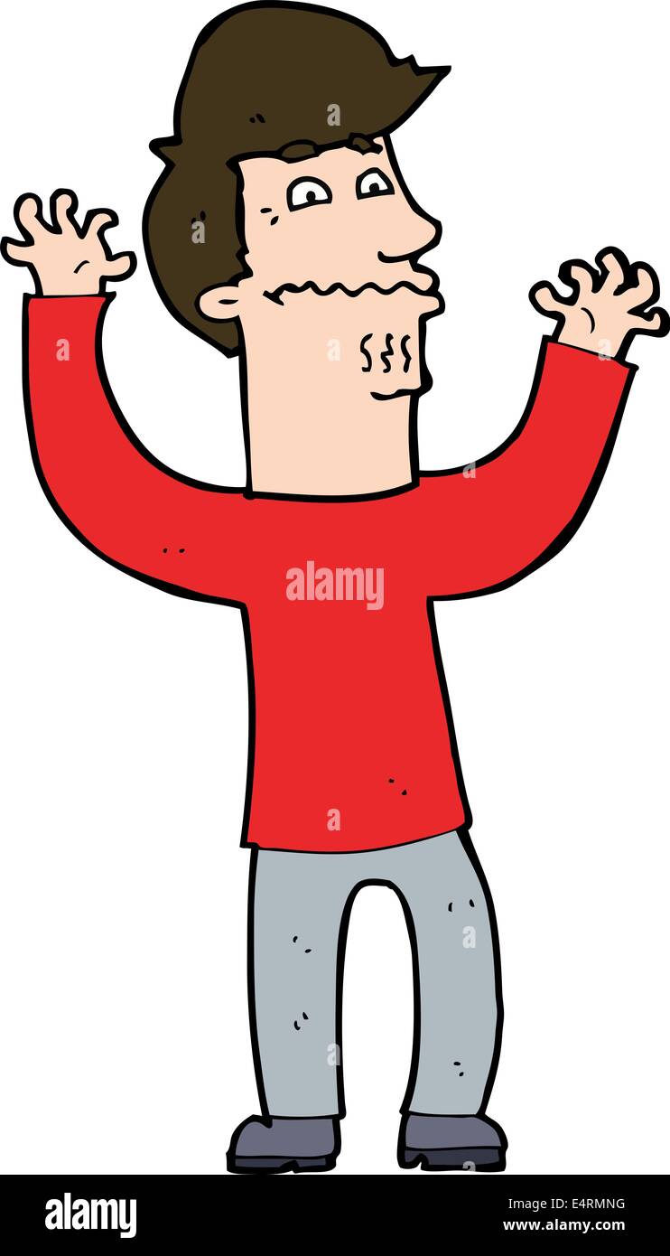 cartoon nervous man Stock Vector Image & Art - Alamy