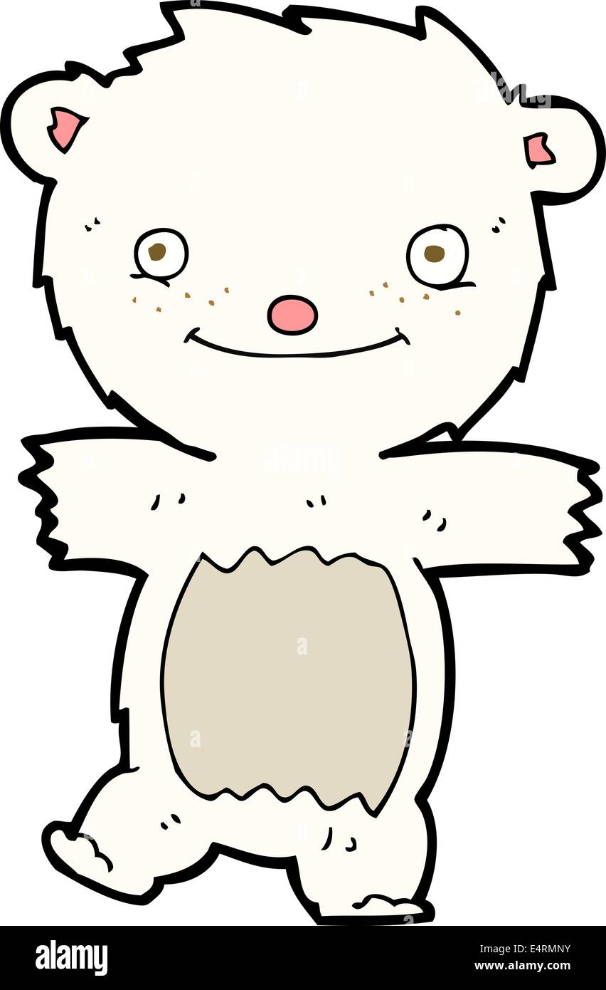 cartoon polar bear cub Stock Vector Image & Art - Alamy