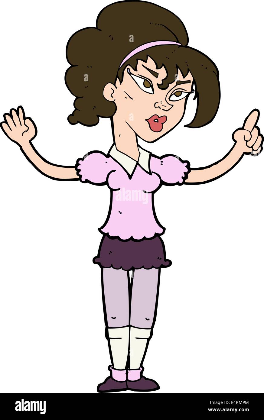 cartoon woman with idea Stock Vector Image & Art - Alamy