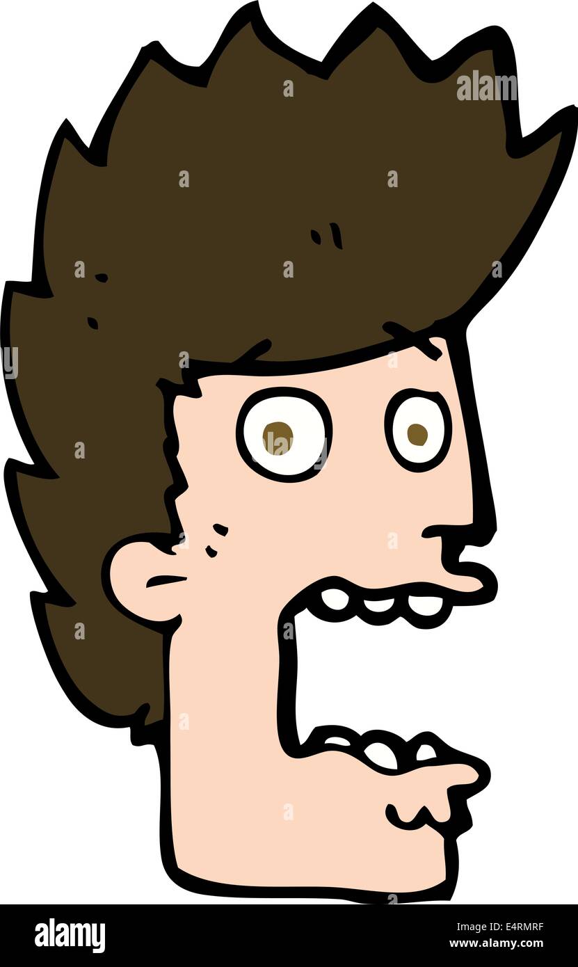 cartoon terrified man Stock Vector Image & Art - Alamy