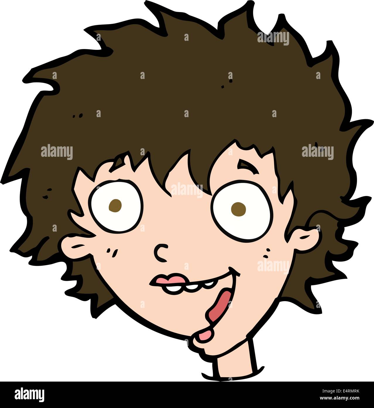 cartoon crazy excited woman Stock Vector Image & Art - Alamy