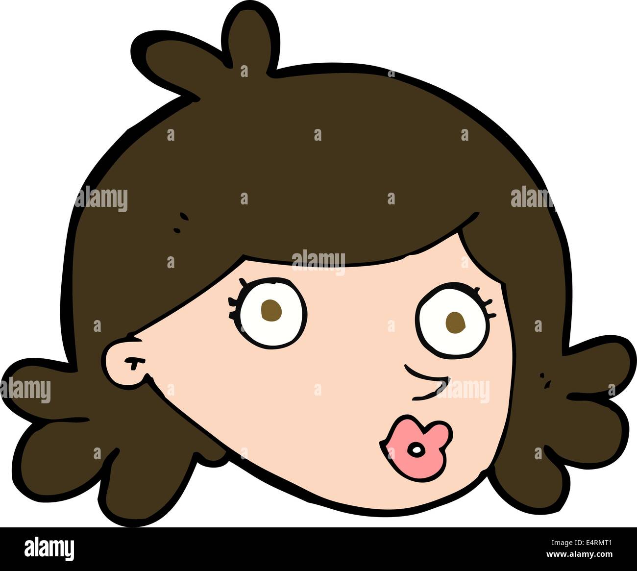 cartoon pretty face Stock Vector Image & Art - Alamy