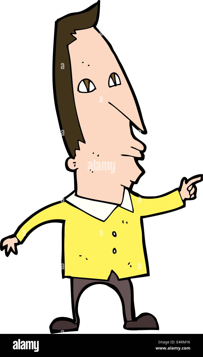 cartoon pointing man Stock Vector Image & Art - Alamy