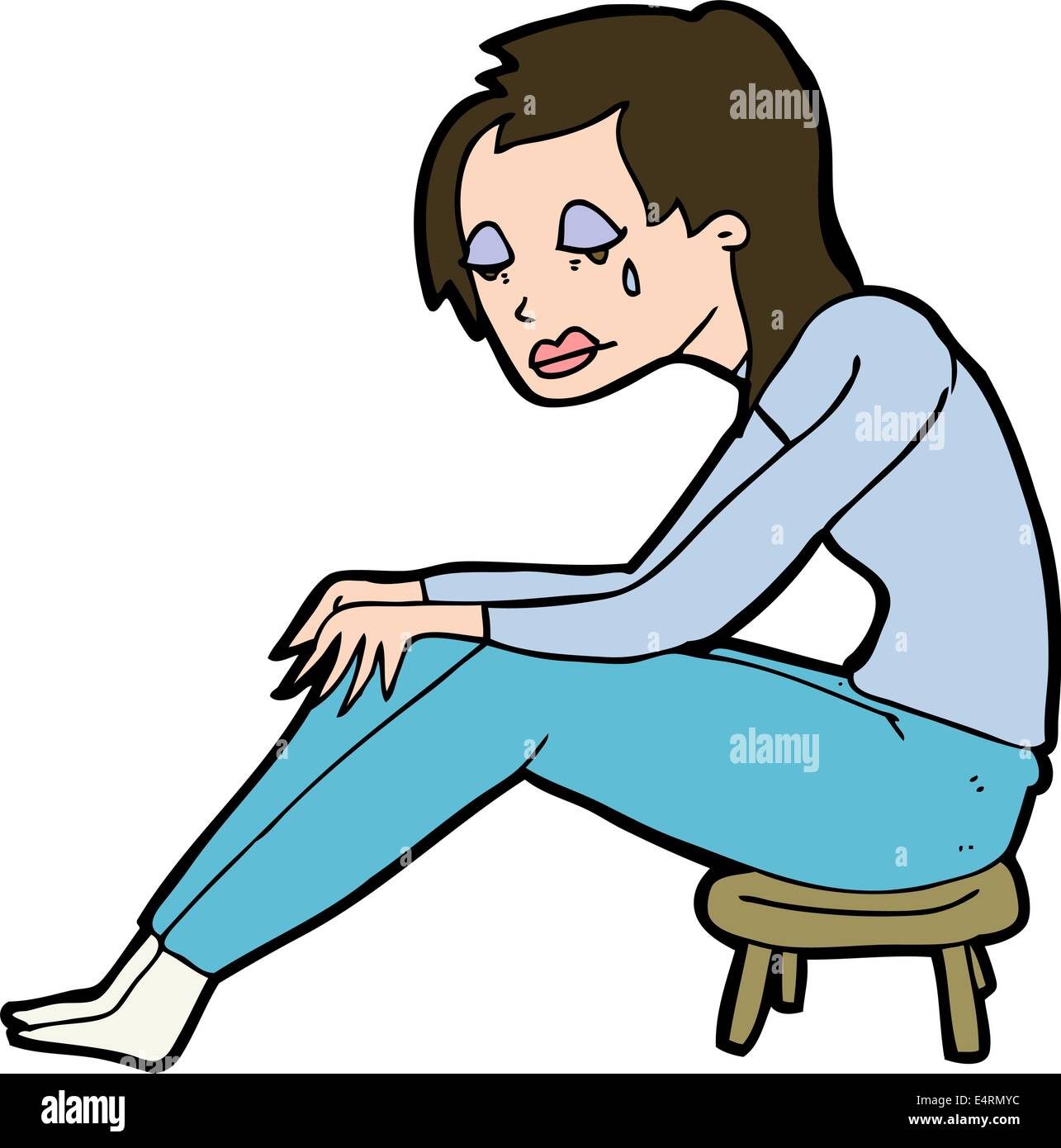 cartoon crying woman Stock Vector Image & Art - Alamy