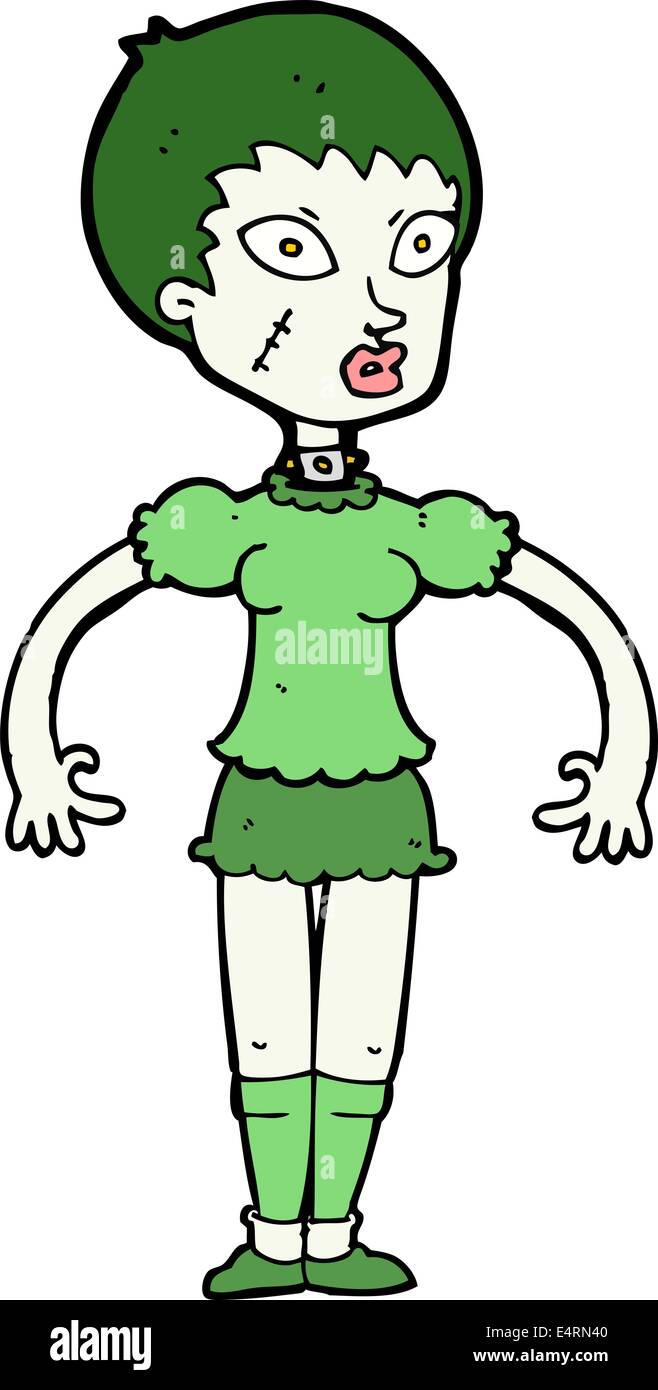 cartoon zombie monster woman Stock Vector Image & Art - Alamy