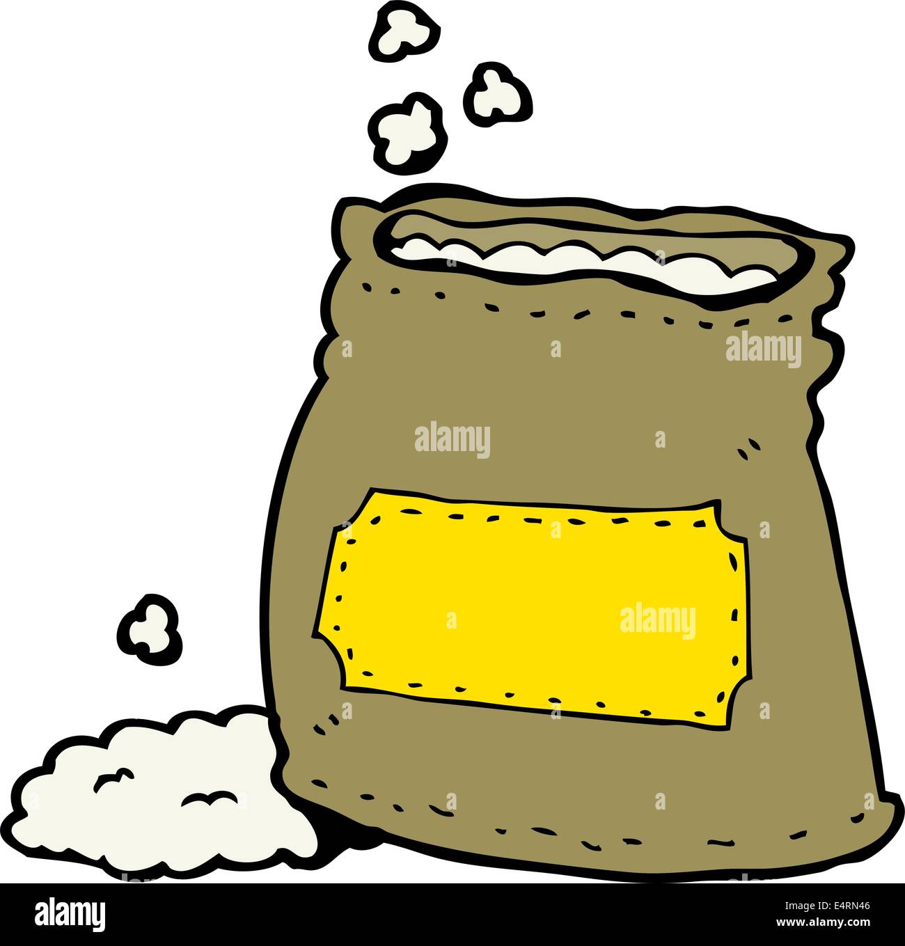 cartoon bag of flour Stock Vector Image & Art - Alamy