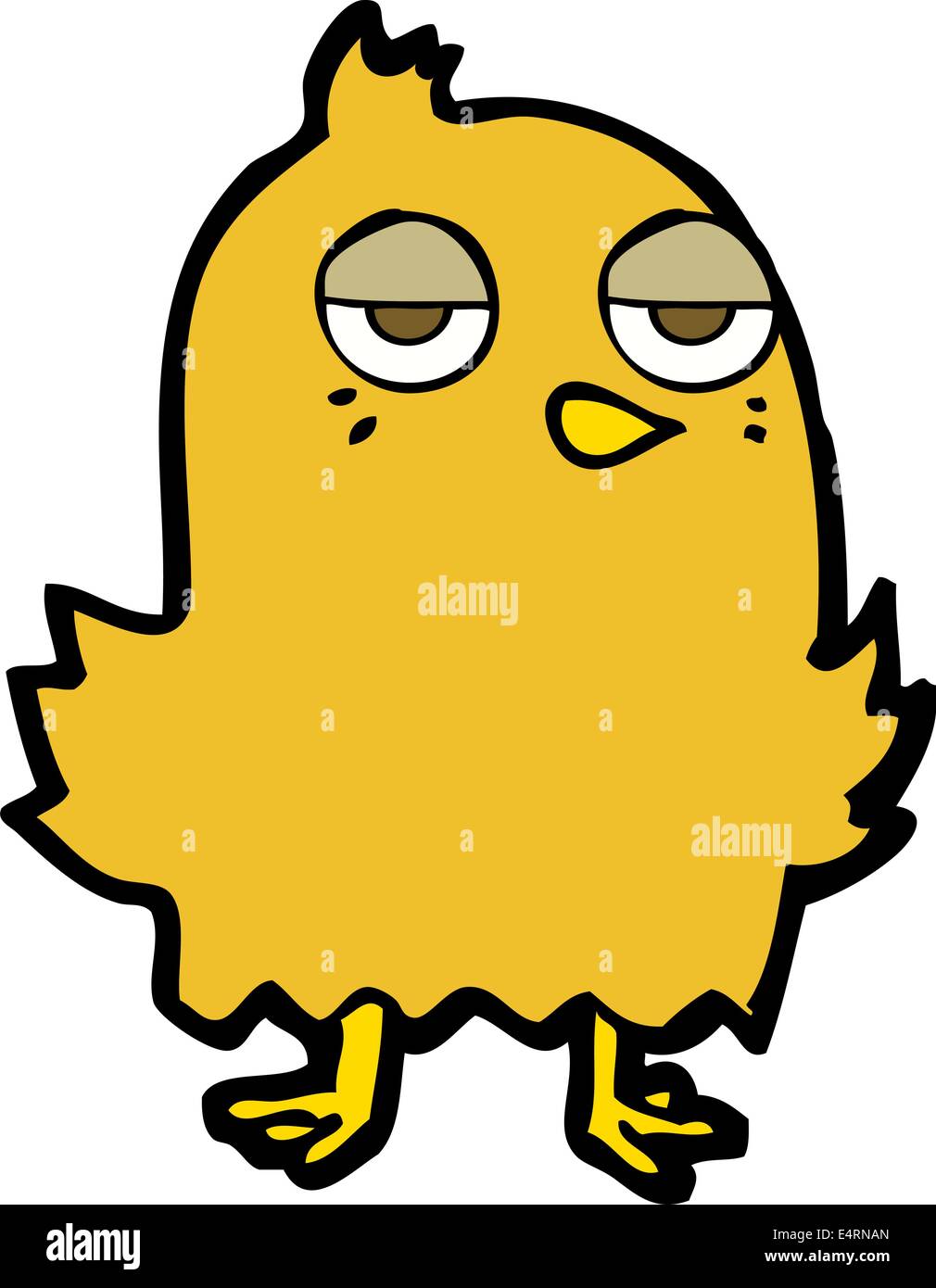 Cartoon bored bird hi-res stock photography and images - Alamy