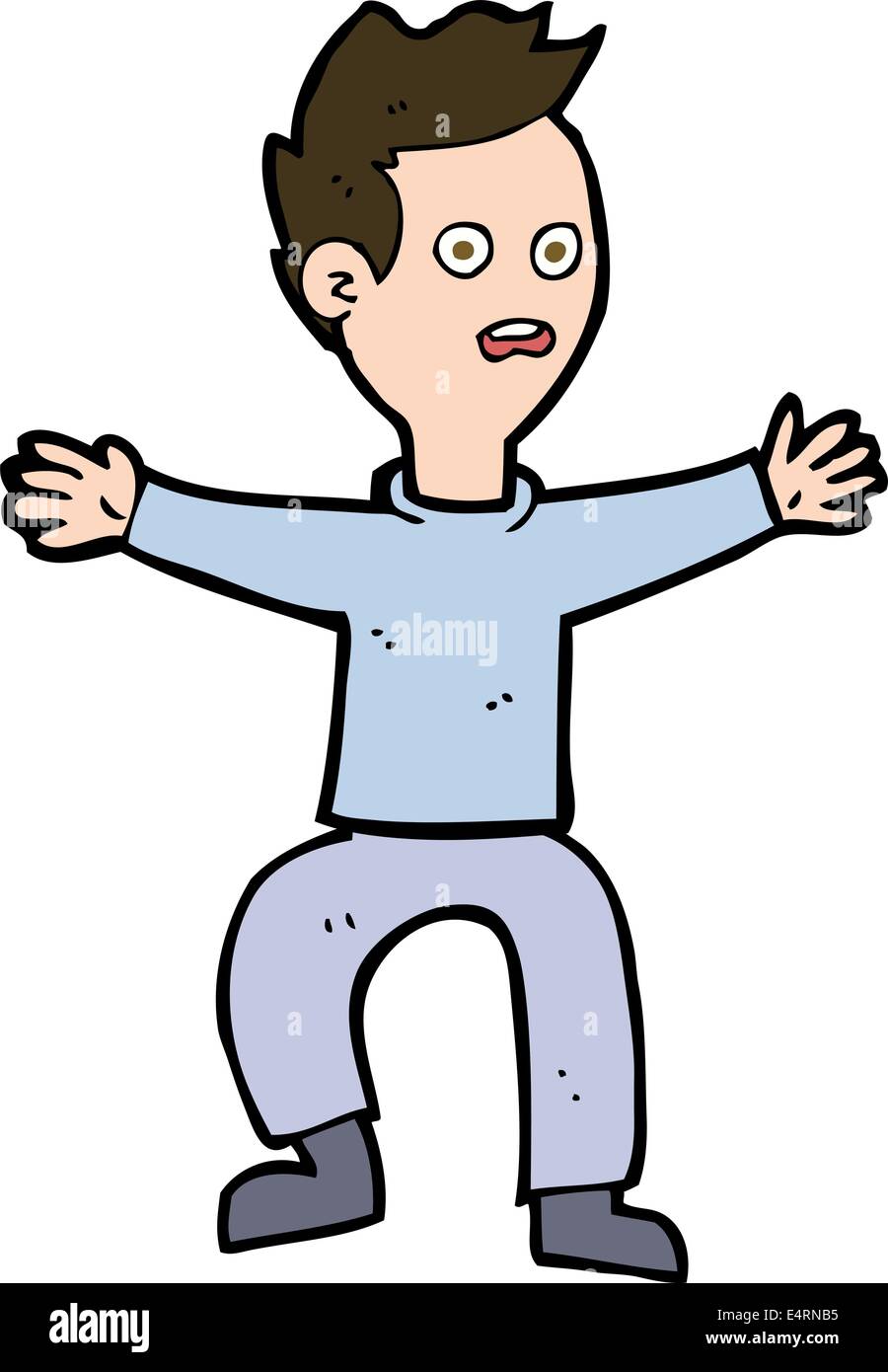 cartoon man panicking Stock Vector Image & Art - Alamy