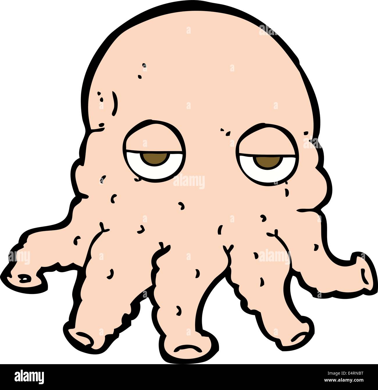 cartoon alien squid face Stock Vector Image & Art - Alamy