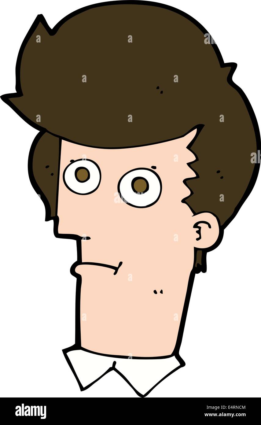 cartoon staring face Stock Vector Image & Art - Alamy