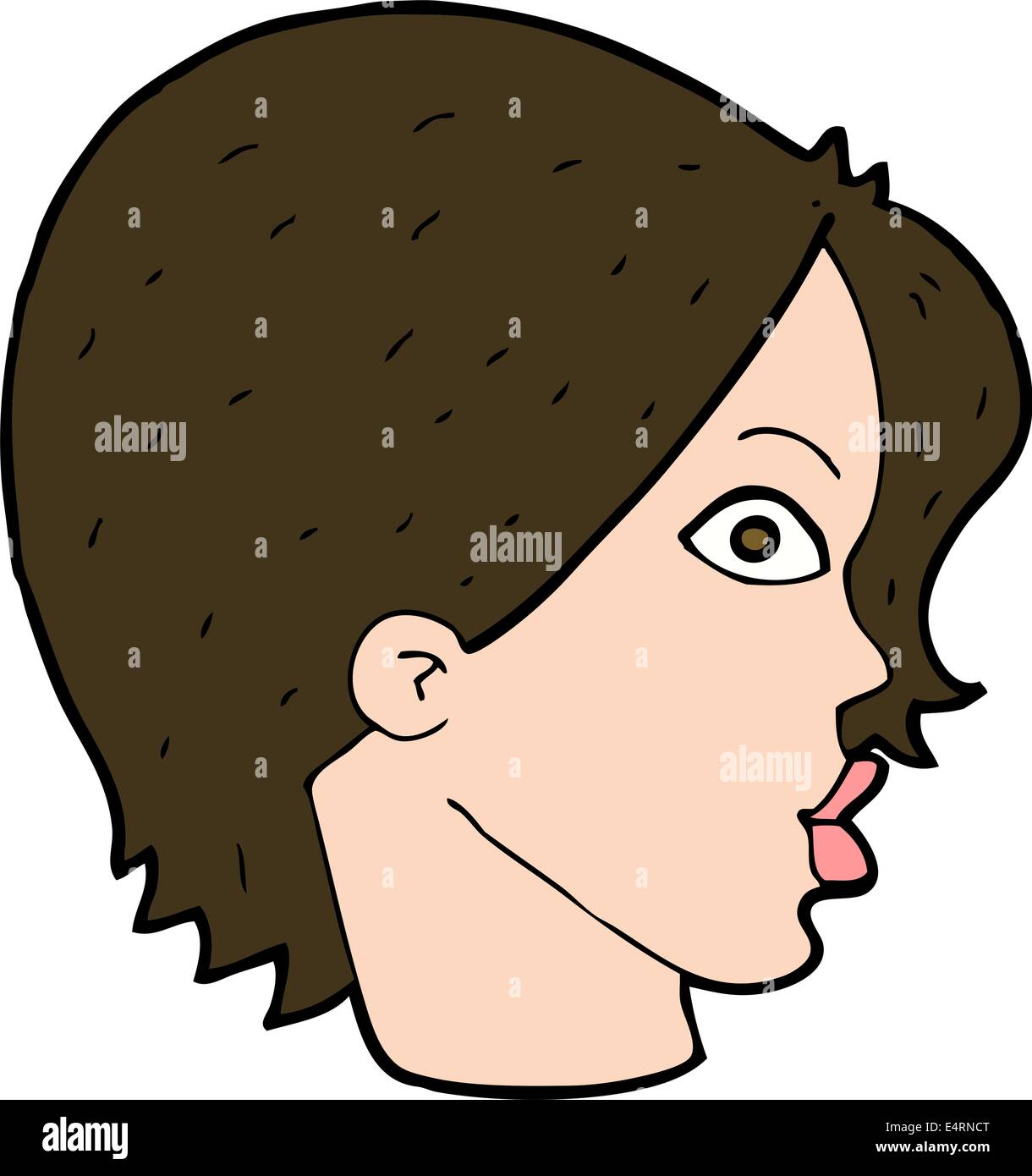 cartoon staring woman Stock Vector Image & Art - Alamy