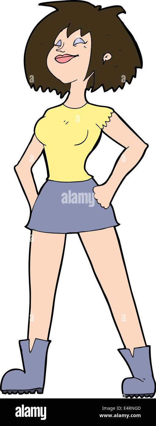 cartoon capable woman Stock Vector Image & Art - Alamy