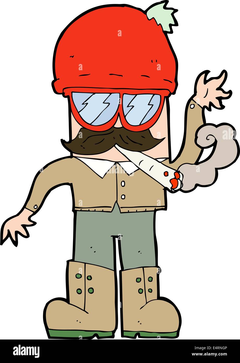 Man smoking marijuana Stock Vector Images - Alamy