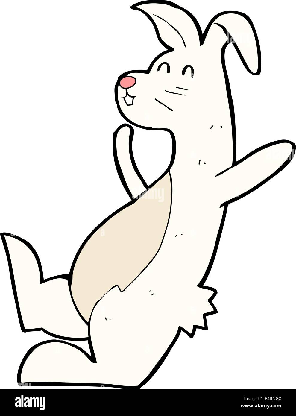 cartoon white rabbit Stock Vector Image & Art - Alamy