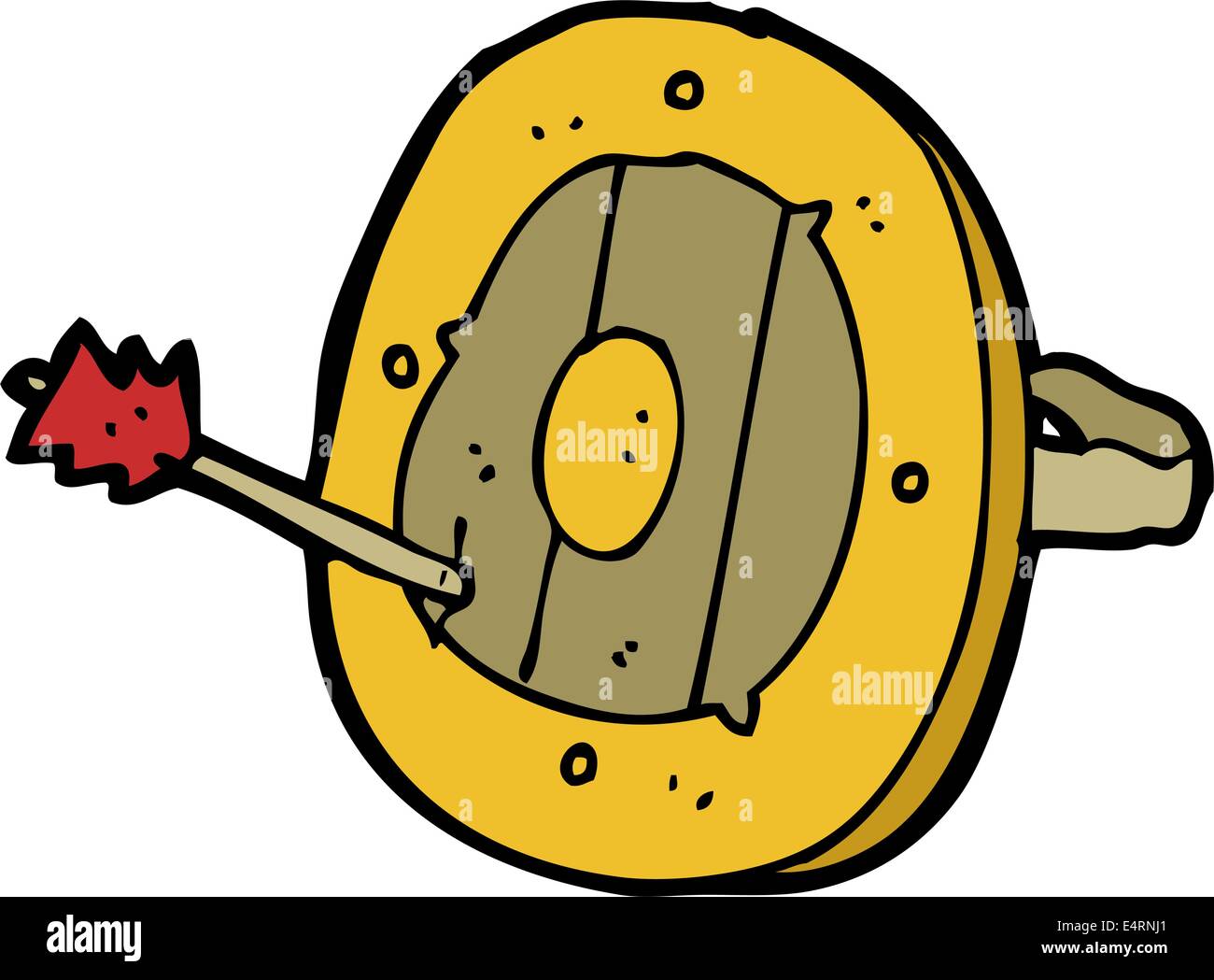 cartoon shield with arrow Stock Vector Image & Art - Alamy