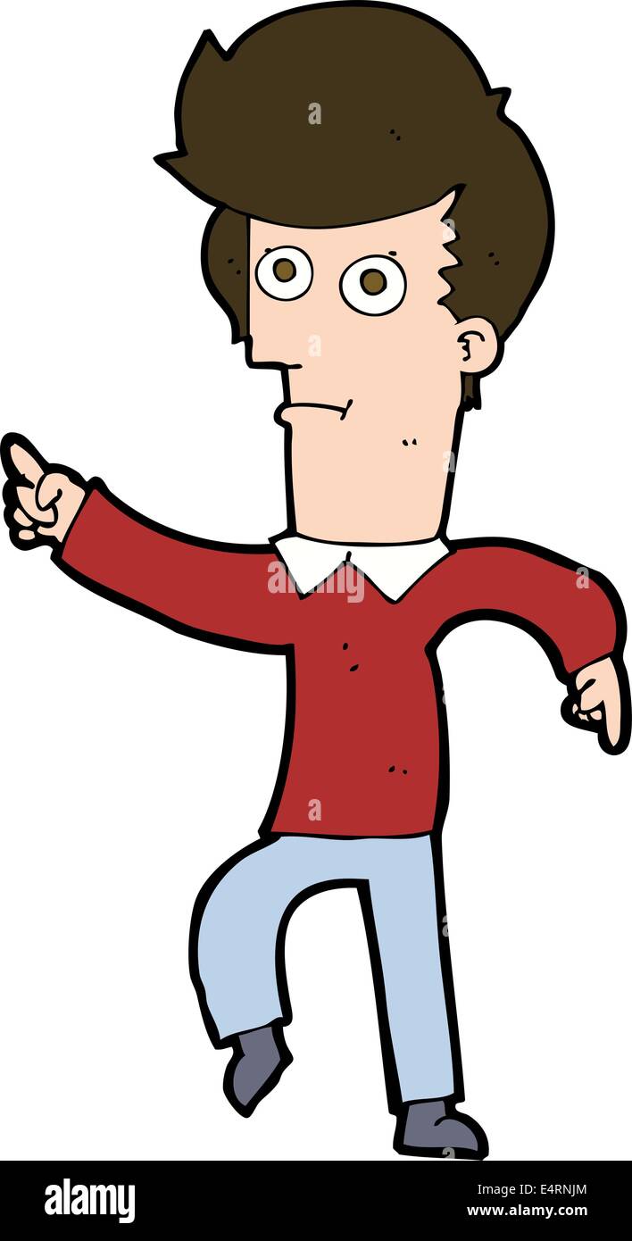 cartoon man pointing Stock Vector Image & Art - Alamy