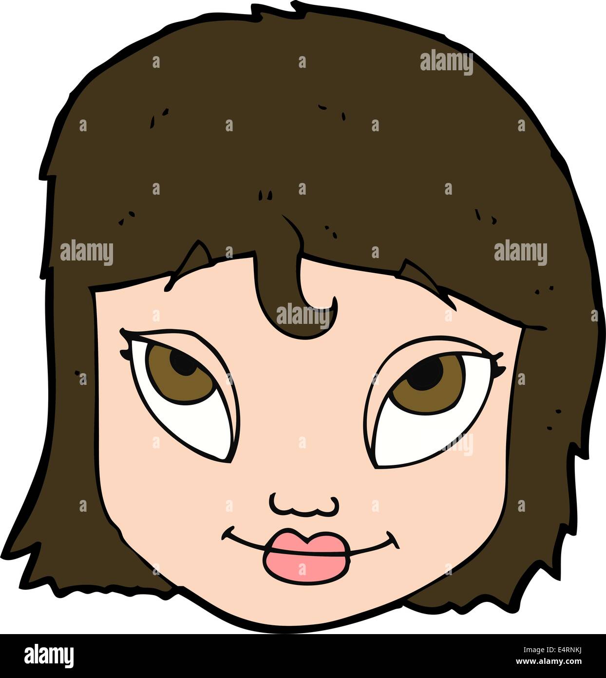 cartoon woman smiling Stock Vector Image & Art - Alamy