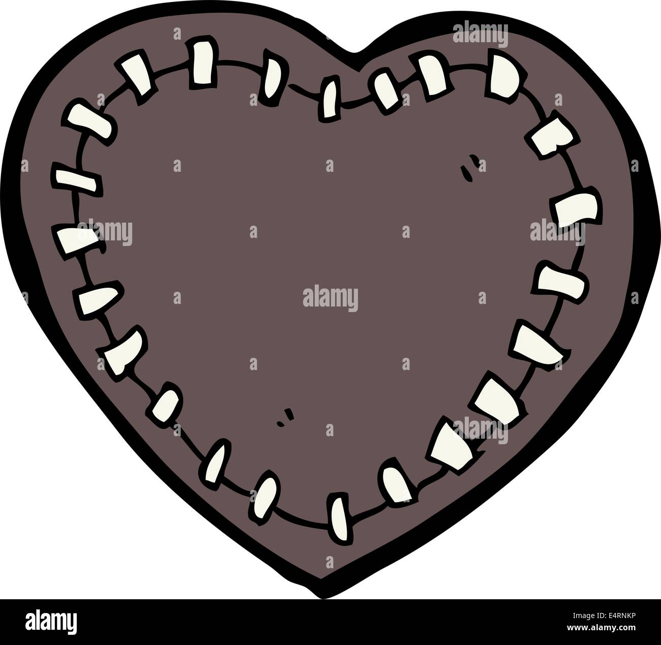 cartoon stitched heart Stock Vector Image & Art - Alamy